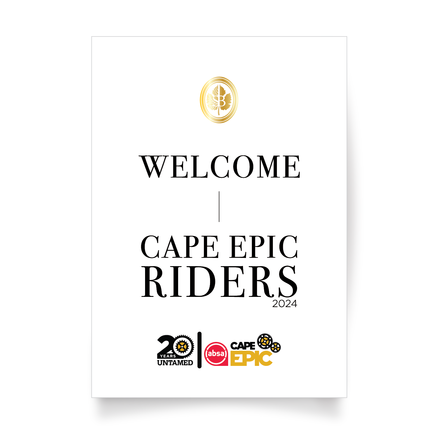 Cape Epic Welcome_A1 Signage – Geskenke by Dosyne
