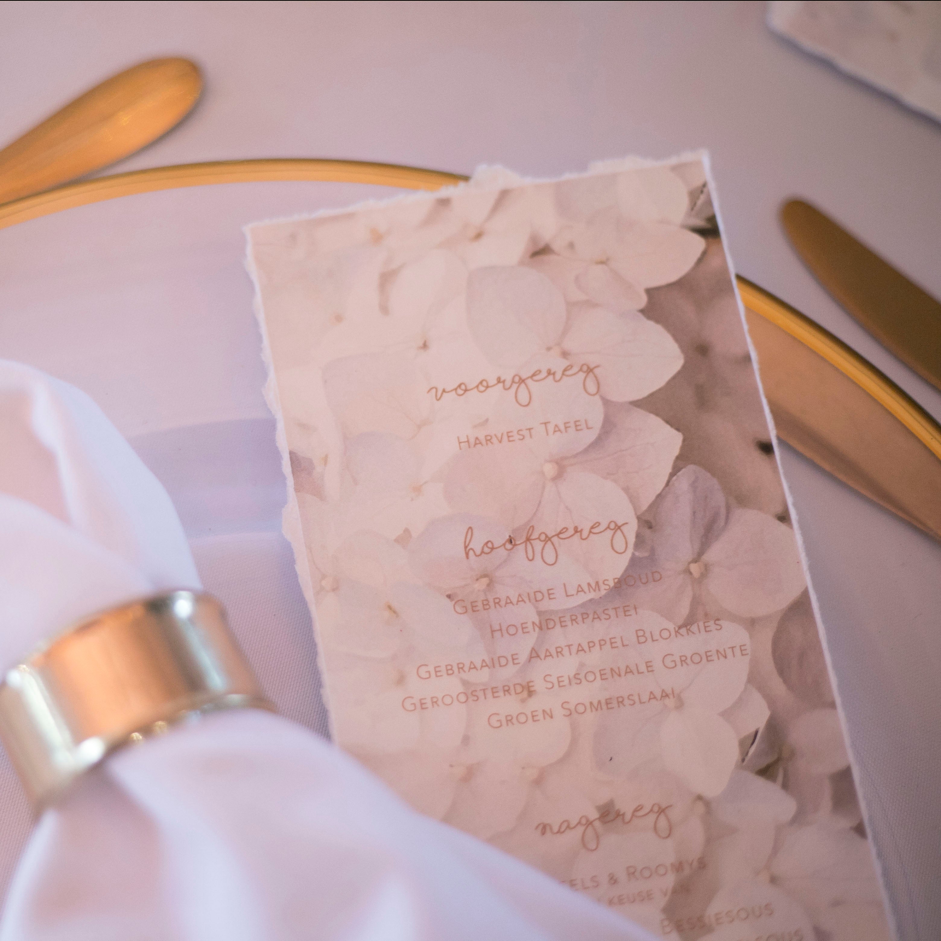 Torn Edge Menu Card – Geskenke by Dosyne